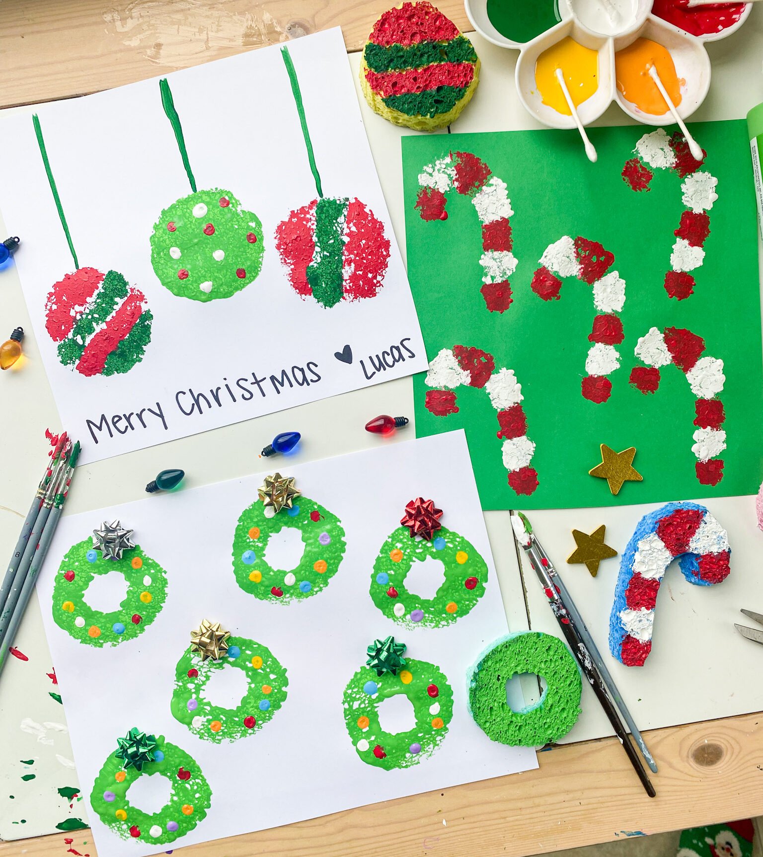 20 Simple DIY Christmas Cards for Kids (2025) - ABCDee Learning