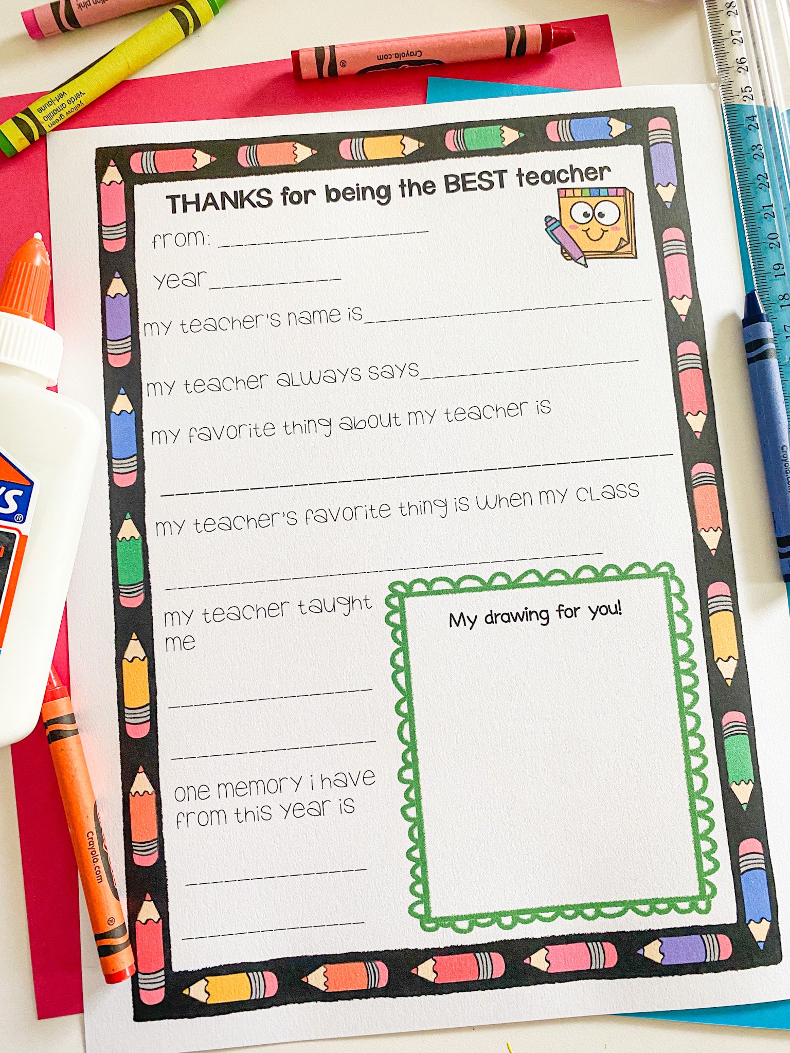 School Memory Printable Books - ABCDee Learning