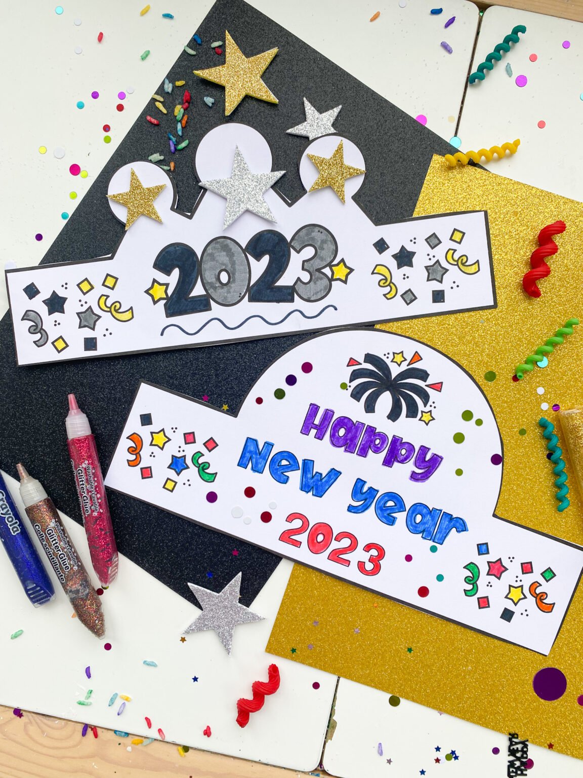 New Year's Crafts for Kids - ABCDee Learning