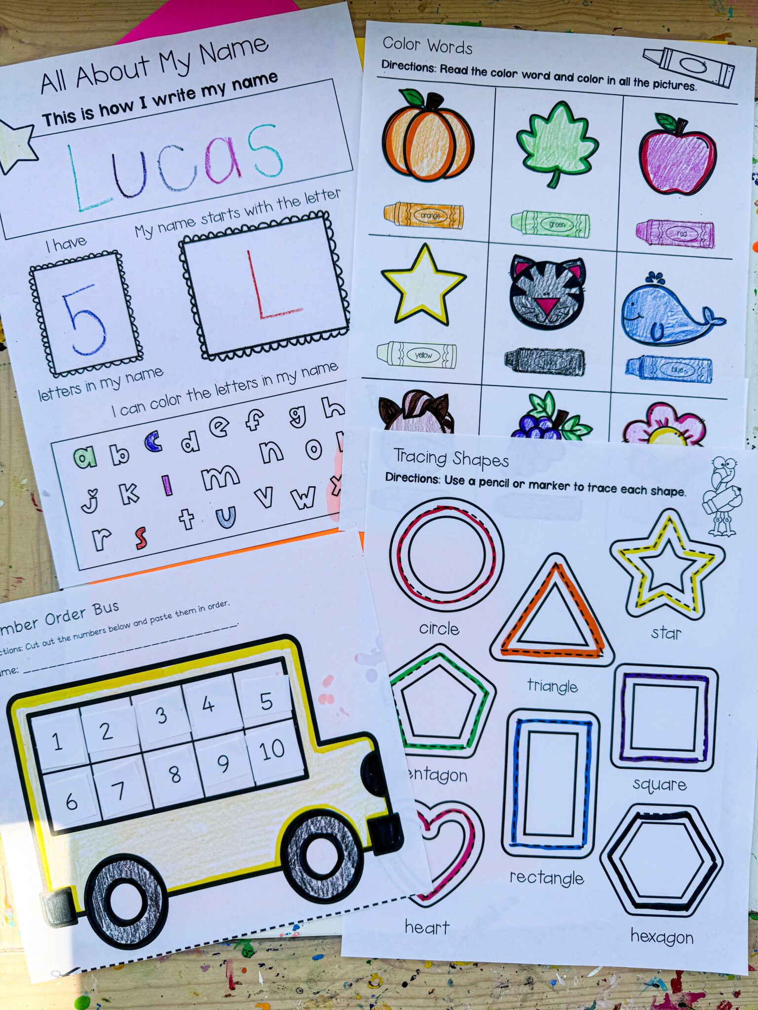 School Themed Printables - ABCDee Learning